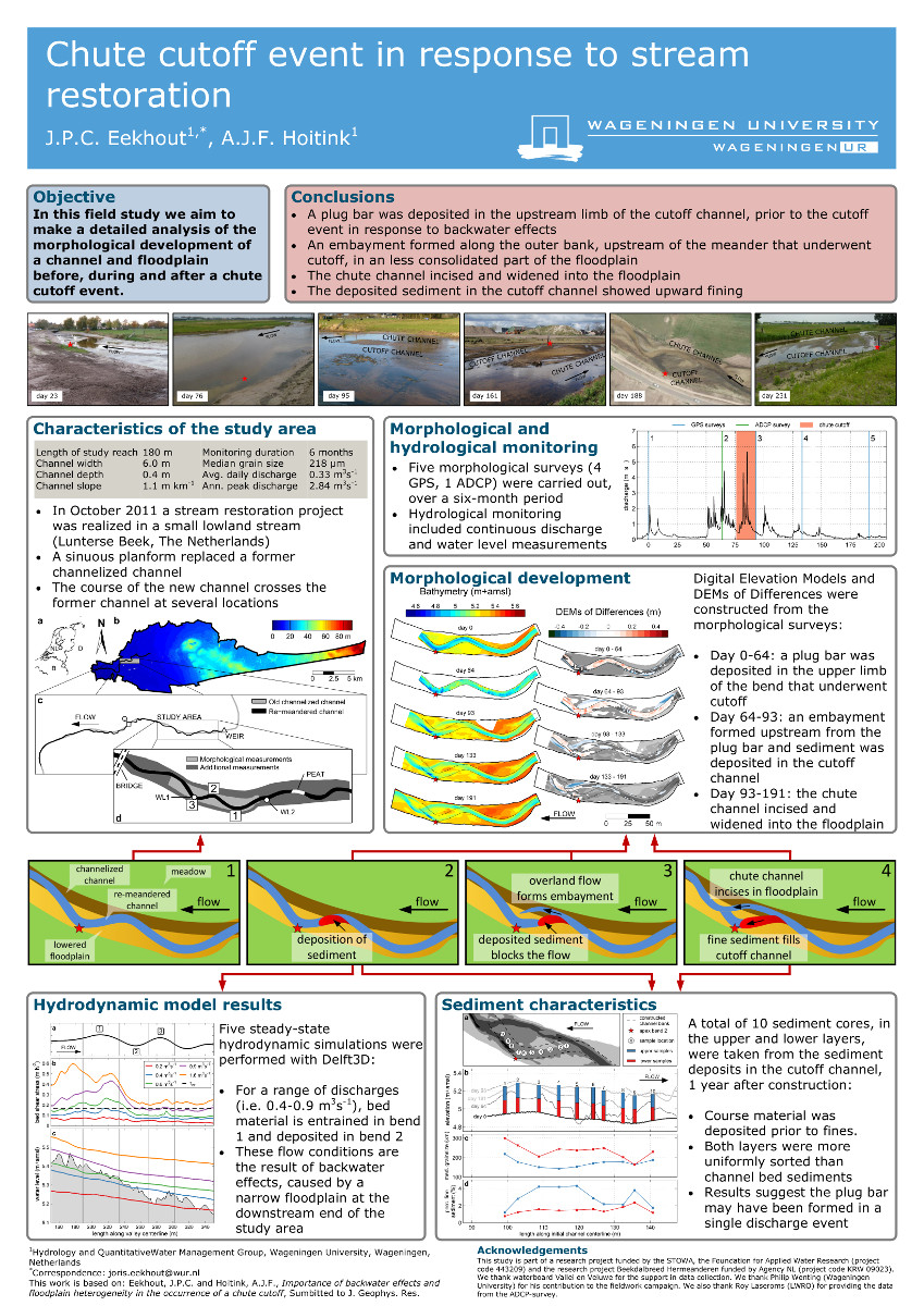 Chute cutoff event in response to stream restoration | Joris Eekhout